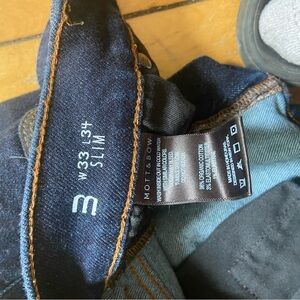 mott&bow | Jeans | Mott Bow Jeans Mens 33x34 Blue Dark Wash Denim Slim ...